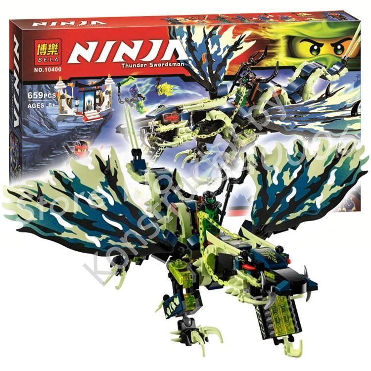 Конструктор Bela Ninja (Ниндзя) 10400 Атака Дракона Морро, 659 дет ...